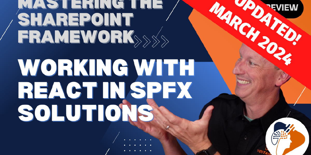 New Course Lessons on React Hooks + Fluent UI React for SPFx New Course Lessons on React Hooks + Fluent UI React for SPFx