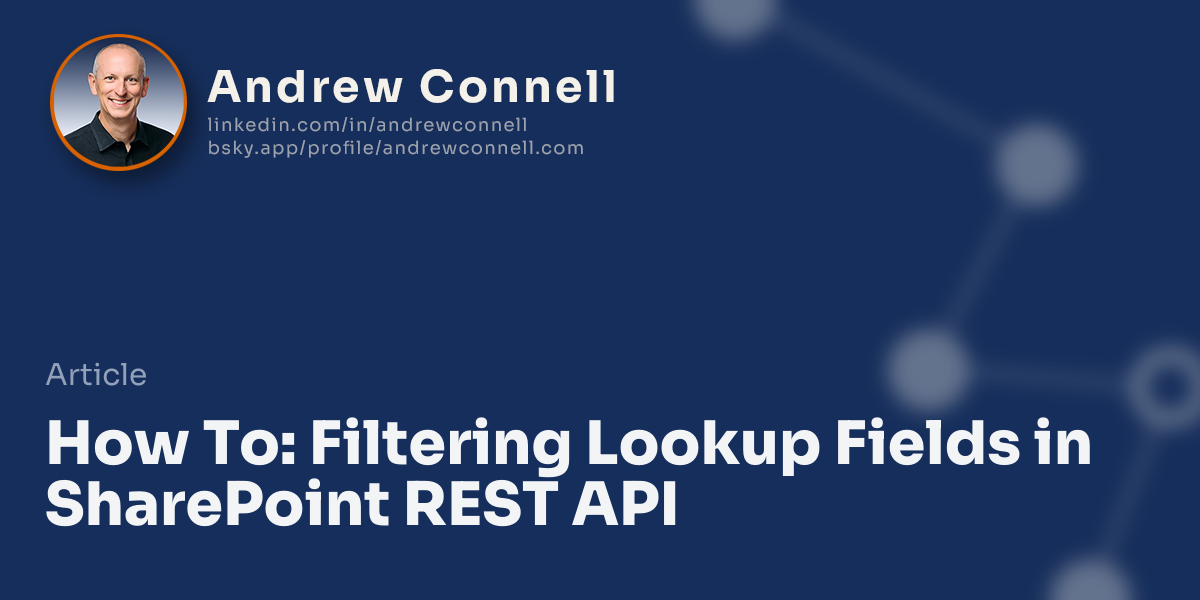 How To Filtering Lookup Fields In Sharepoint Rest Api