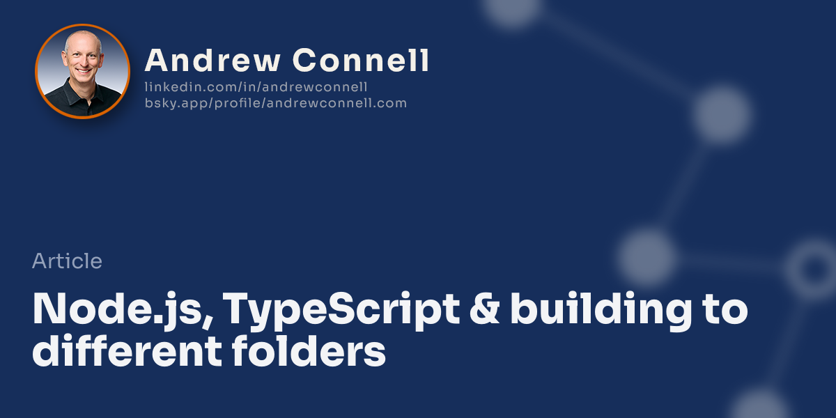 Nodejs Typescript And Building To Different Folders