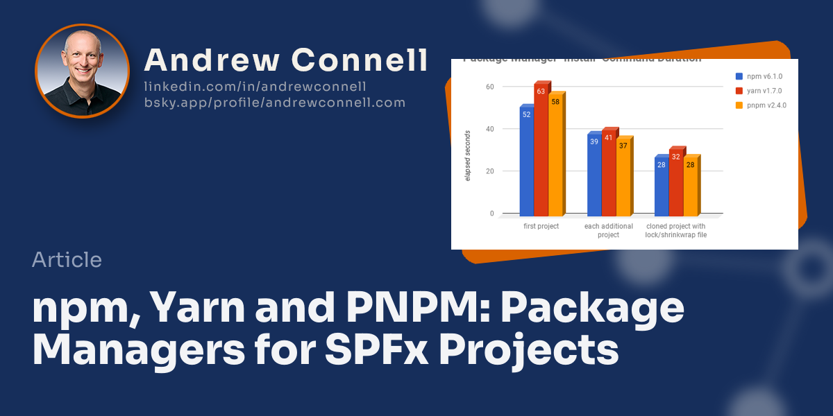 npm, Yarn and PNPM: Package Managers for SPFx Projects