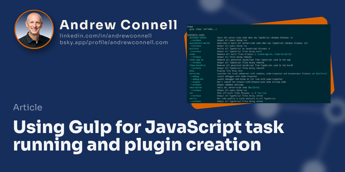Using Gulp For Javascript Task Running And Plugin Creation