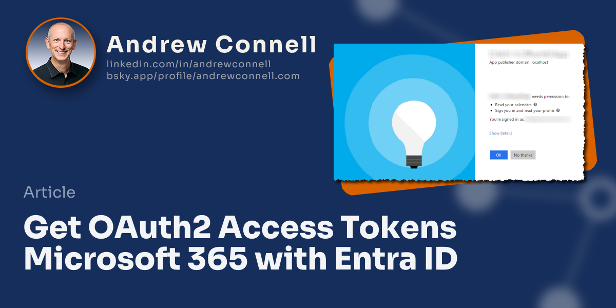 Get OAuth2 Access Tokens Microsoft 365 with Entra ID